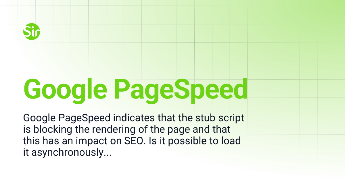 Google PageSpeed | Sirdata CMP