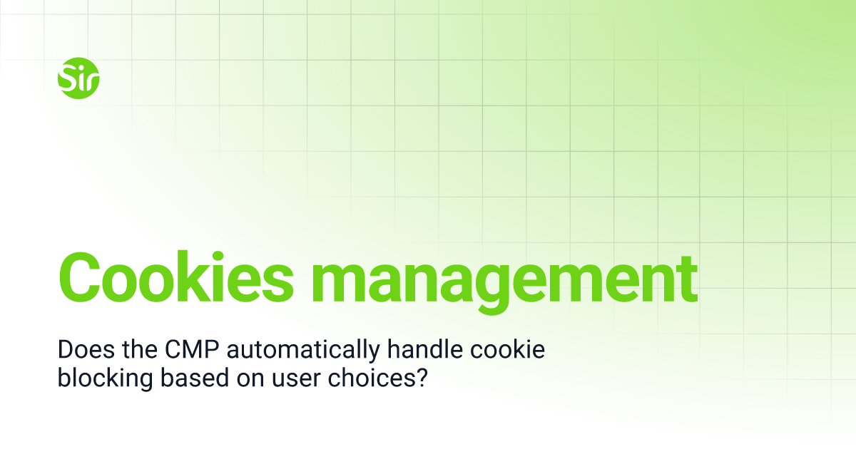 Cookies management | Sirdata CMP