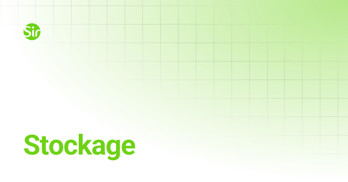 Stockage | Sirdata CMP